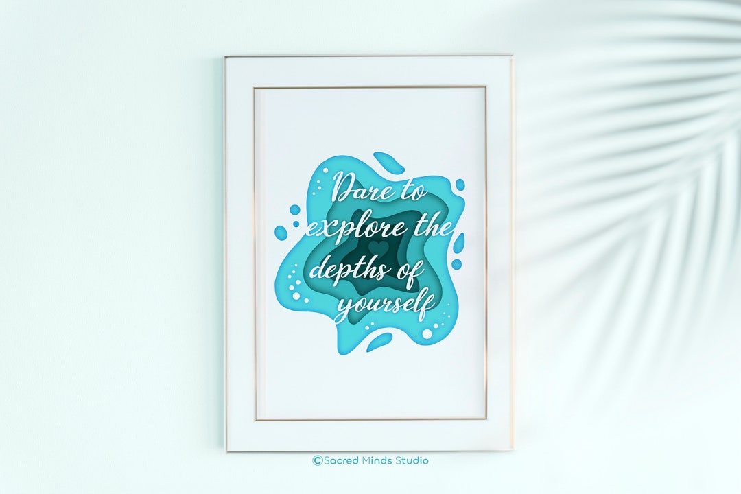 Explore Yourself Printable Wall Art, Mindful Reminders, Aquatic Fun ...