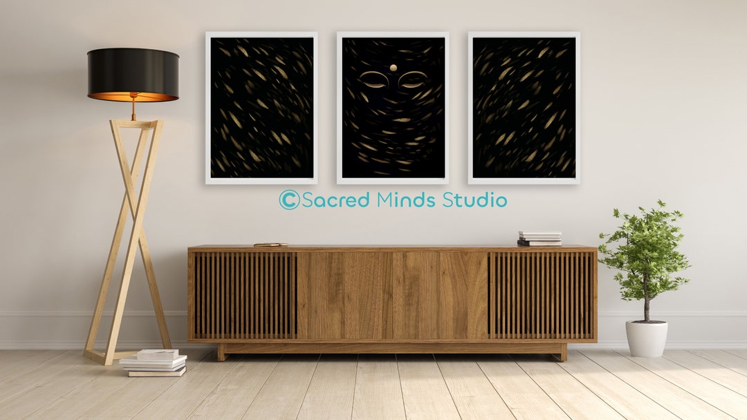 3rd Eye Printable Wall Art Set of 3 Zen Artwork Meditation Prints for ...
