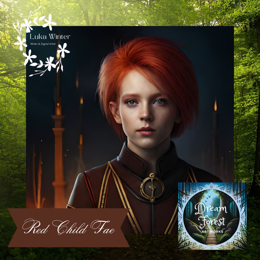 PRINTABLE Dark Fantasy Art Fae Mythological Character Hyper Realism ...