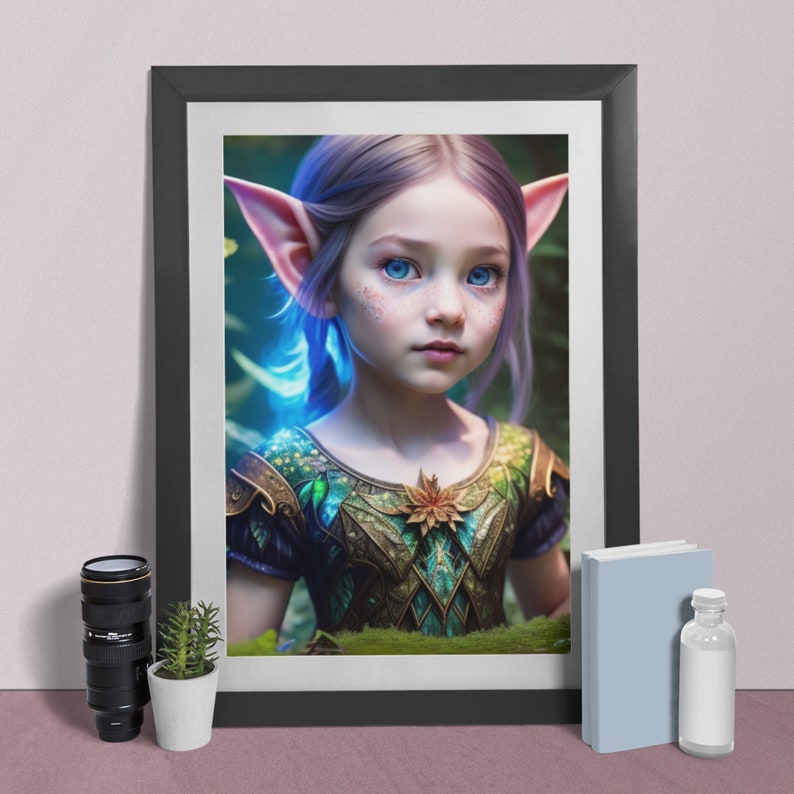 PRINTABLE Fantasy Art Elf Mythological Character Hyper Realism High ...