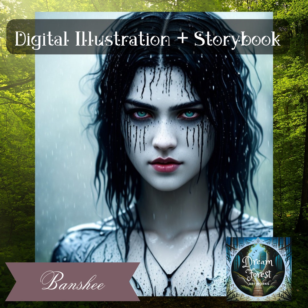 Dark Fantasy Art Banshee, Demon High Quality Digital Download PNG, PDF ...