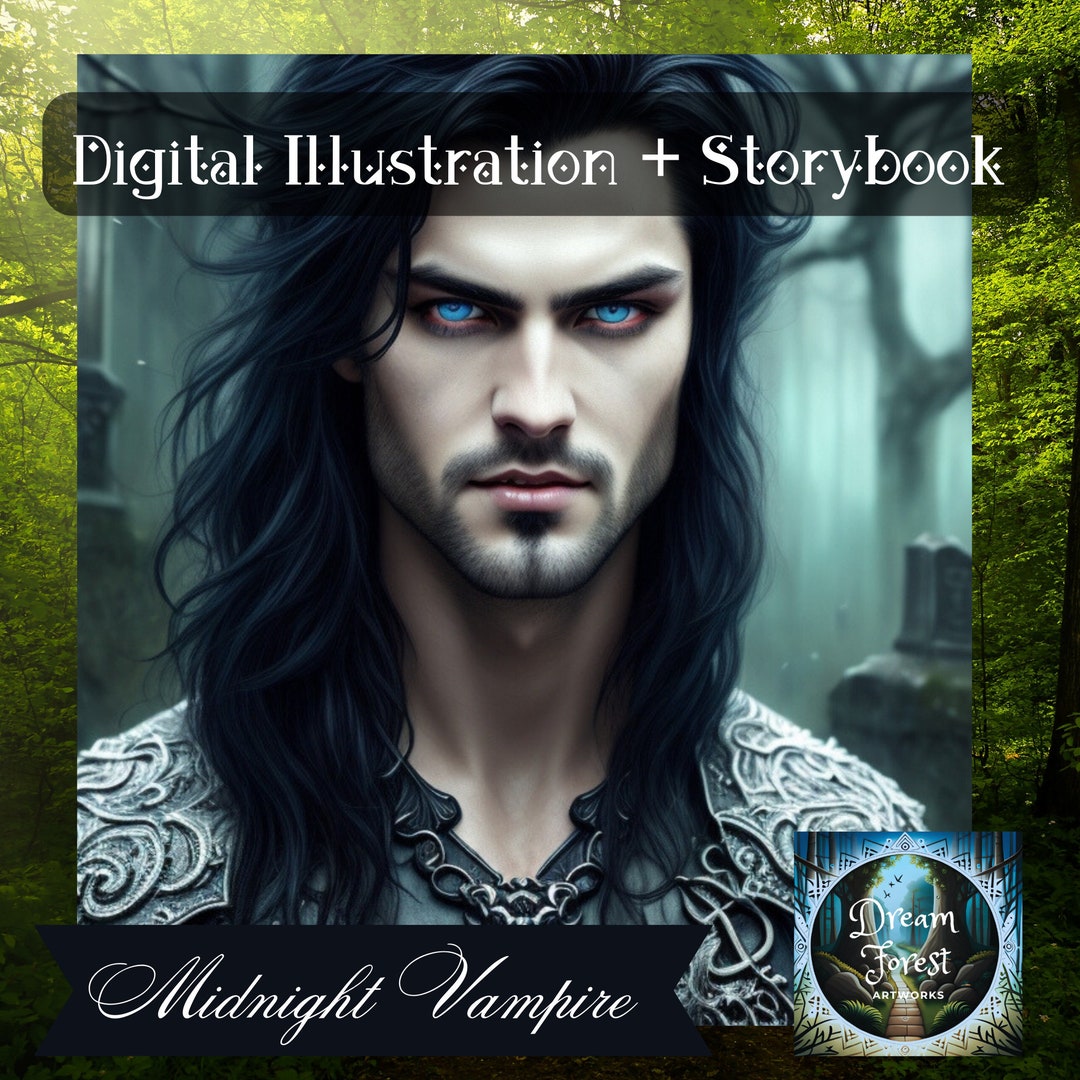 Dark Fantasy Art Vampire High Quality Digital Download PNG, PDF ...