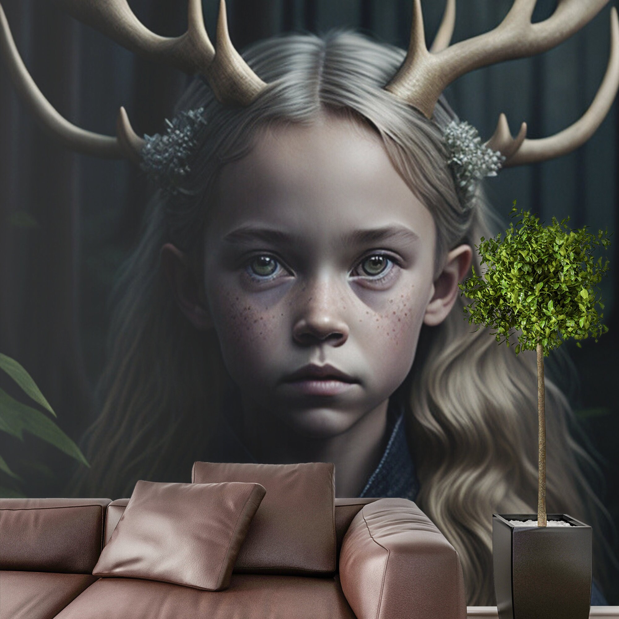 PRINTABLE Fantasy Art Faun Mythological Character Hyper Realism High ...