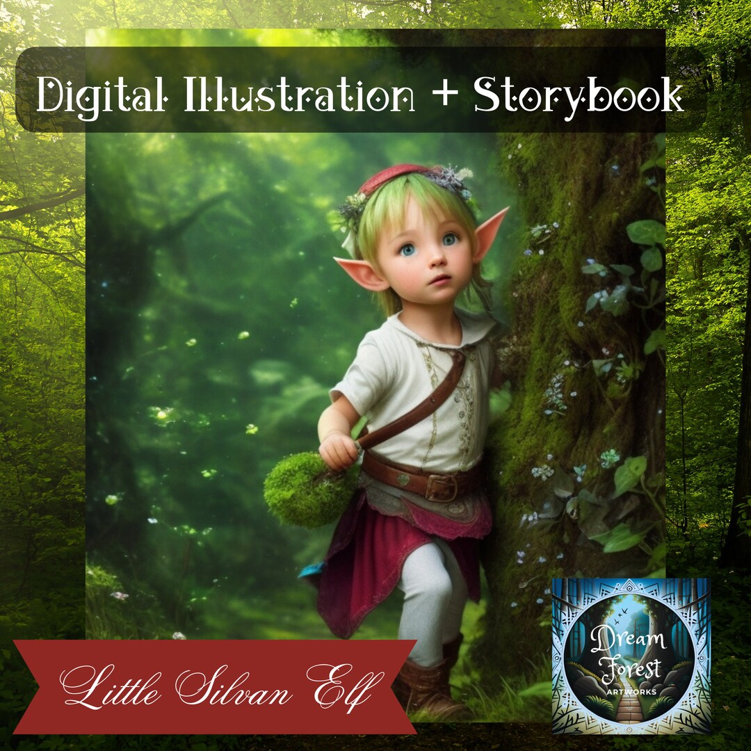 Fantasy Art Elf High Quality Digital Download PNG, PDF Illustration ...