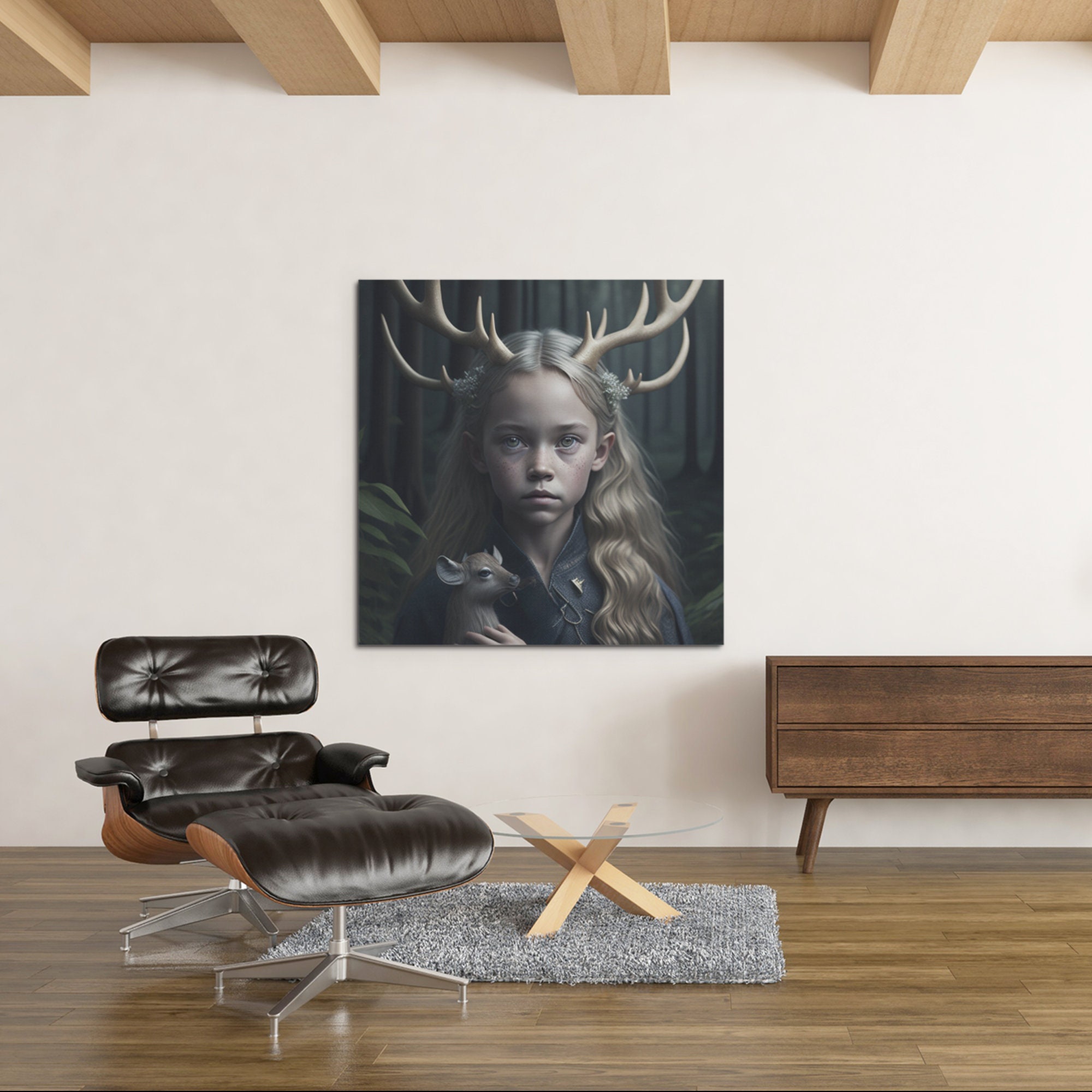 PRINTABLE Fantasy Art Faun Mythological Character Hyper Realism High ...
