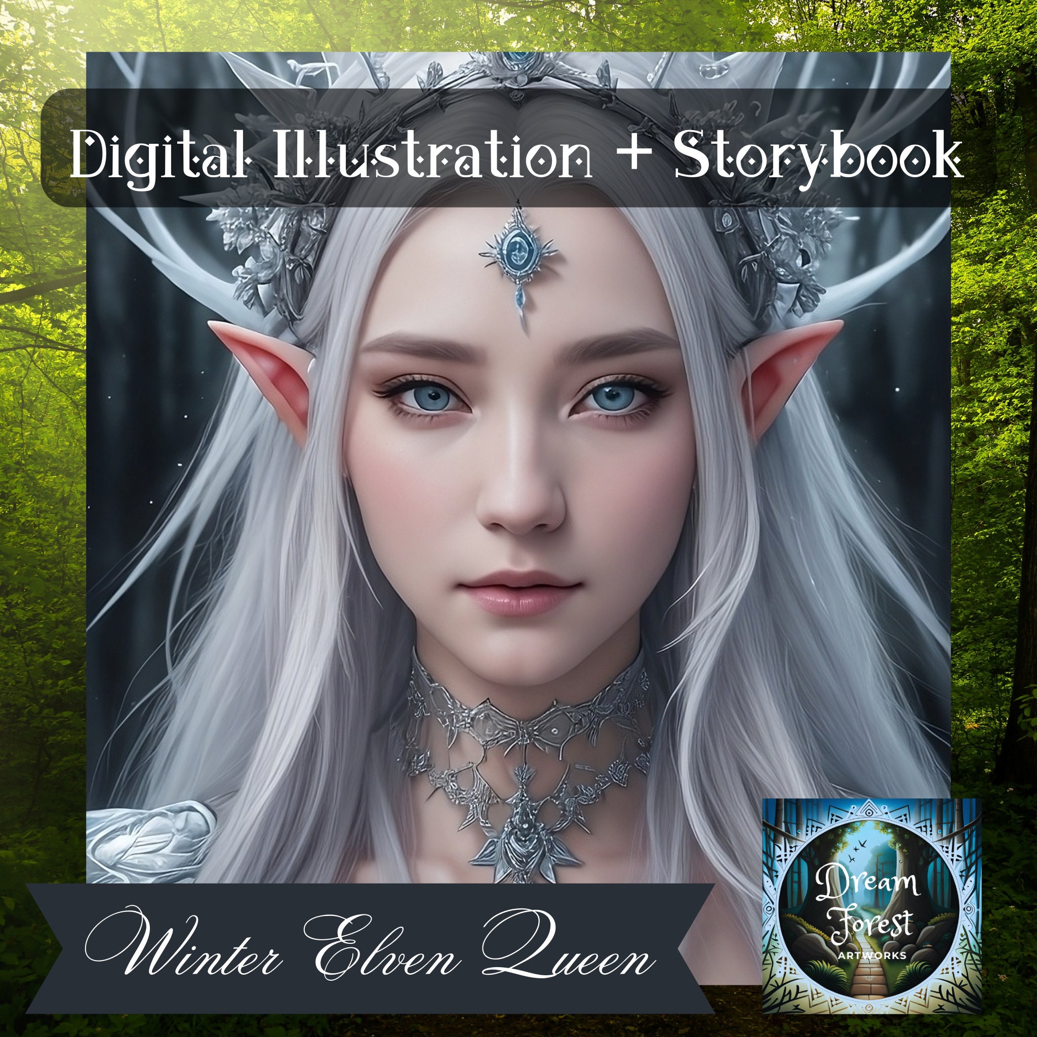 Fantasy Art Elf High Quality Digital Download PNG, PDF Illustration ...
