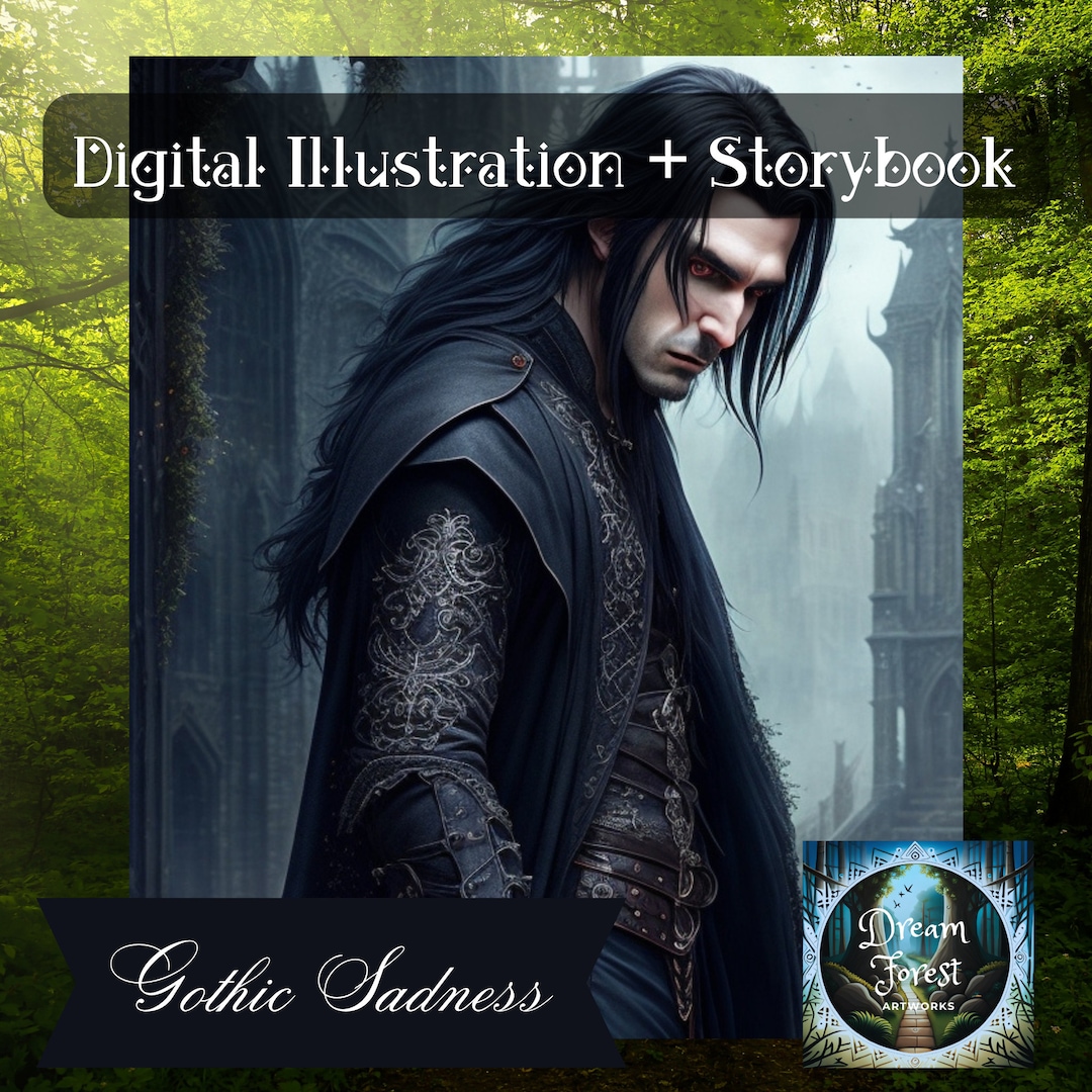 Dark Fantasy Art Vampire High Quality Digital Download PNG, PDF ...
