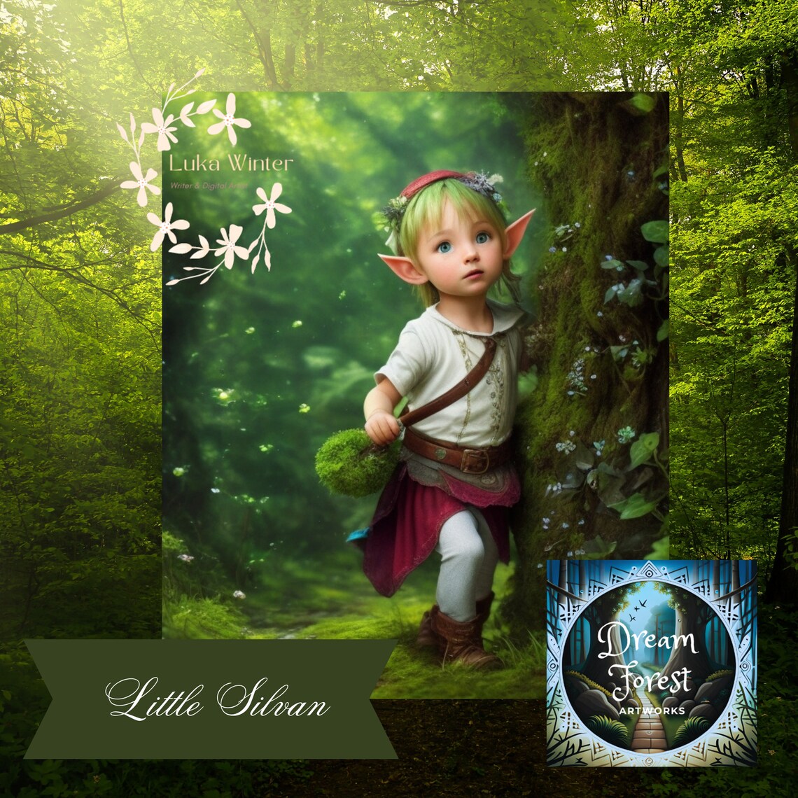 Fantasy Art Elf High Quality Digital Download PNG, PDF Illustration Storybook Hyper Realism ...