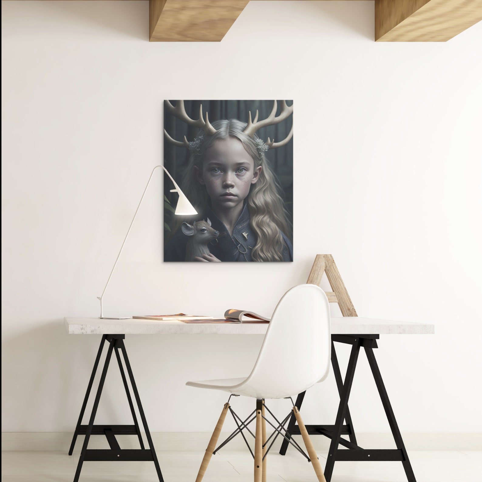 PRINTABLE Fantasy Art Faun Mythological Character Hyper Realism High ...