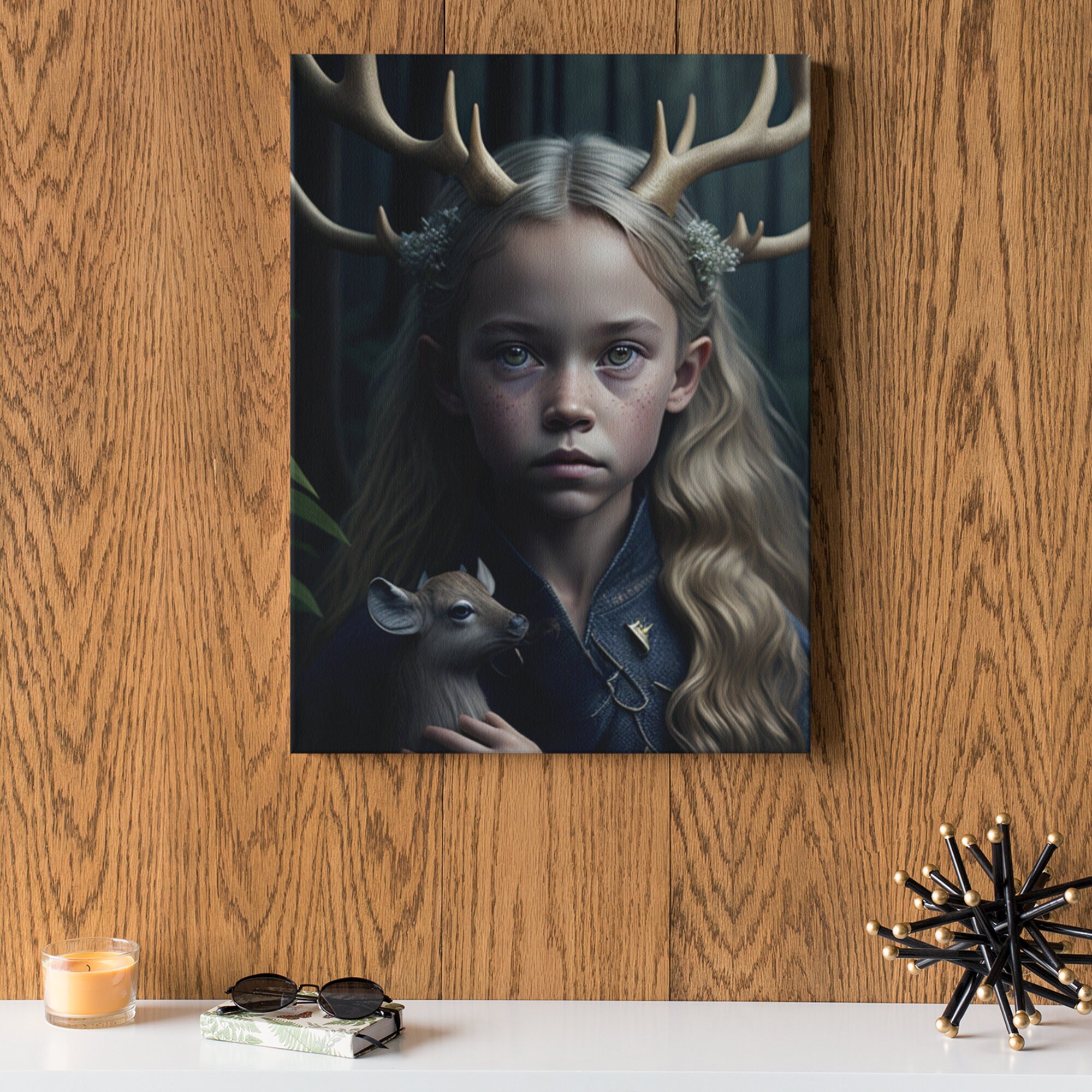 PRINTABLE Fantasy Art Faun Mythological Character Hyper Realism High ...