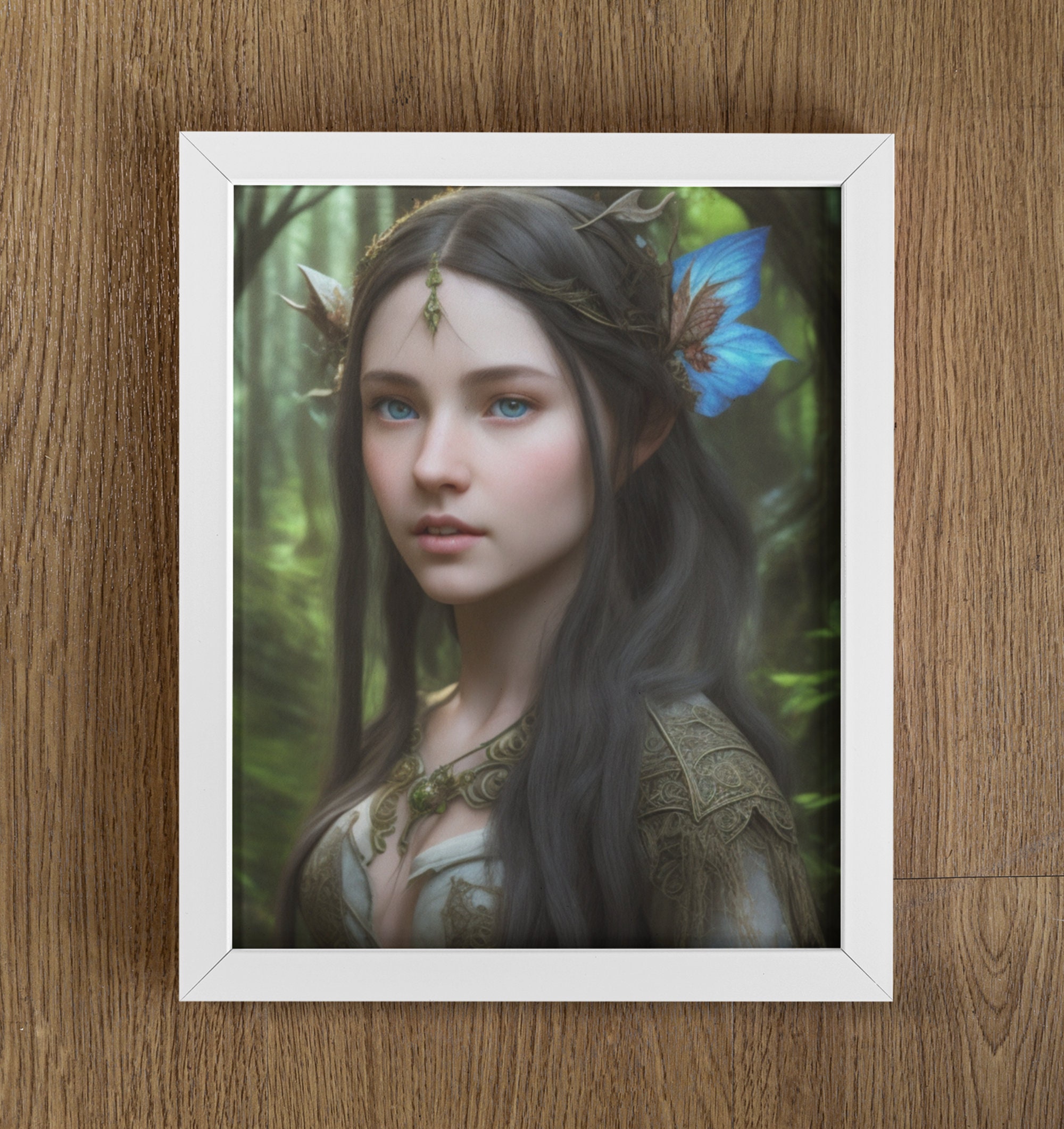 PRINTABLE Fantasy Art Elf Mythological Character Hyper Realism High ...