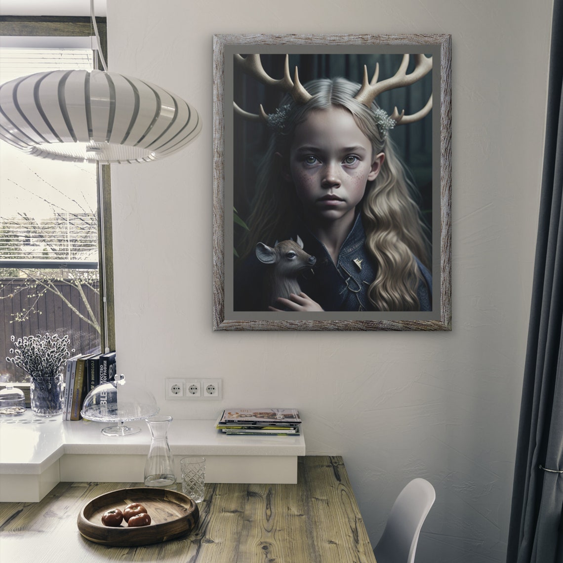 PRINTABLE Fantasy Art Faun Mythological Character Hyper Realism High ...