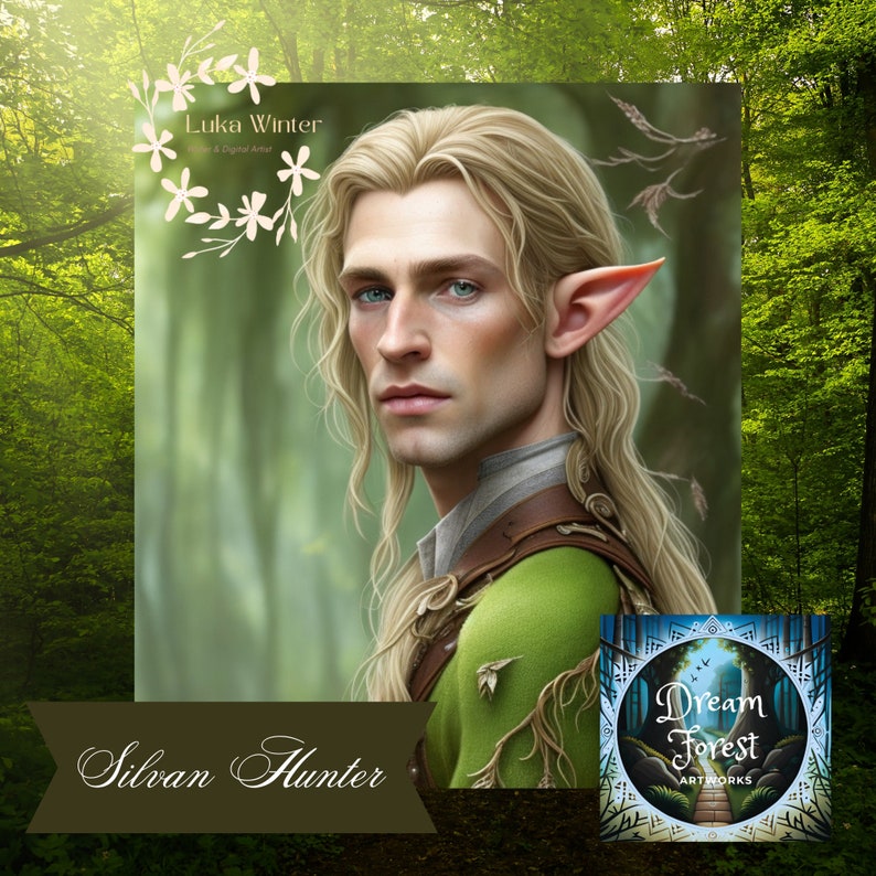 PRINTABLE Fantasy Art Elf Mythological Character Hyper Realism High ...