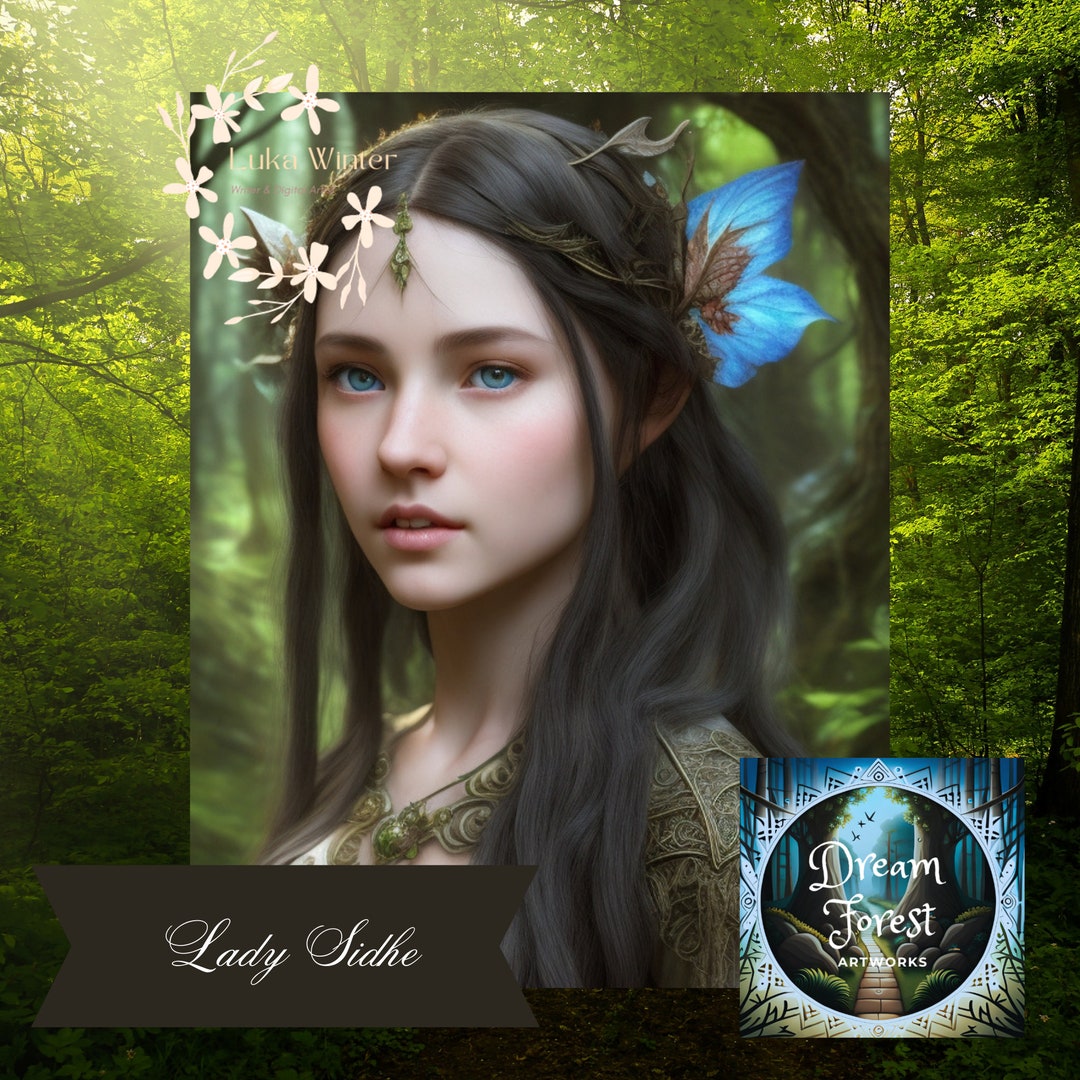 PRINTABLE Fantasy Art Elf Mythological Character Hyper Realism High ...