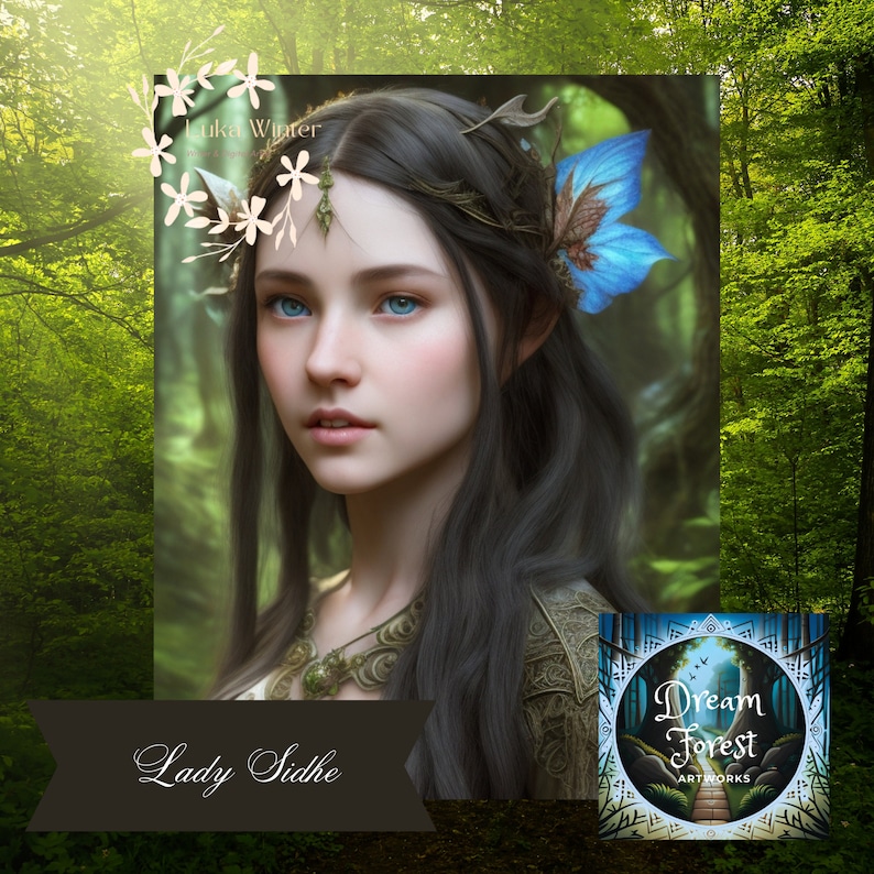 PRINTABLE Fantasy Art Elf Mythological Character Hyper Realism High ...