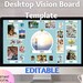 Vision Board Digital Editable Vision Board Template - Etsy