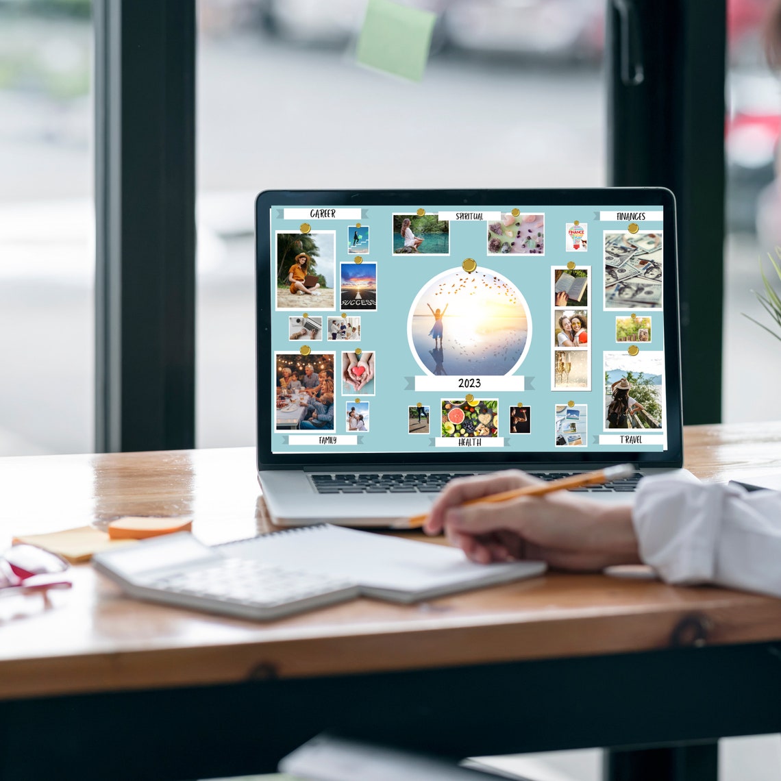 Vision Board Digital Editable Vision Board Template - Etsy