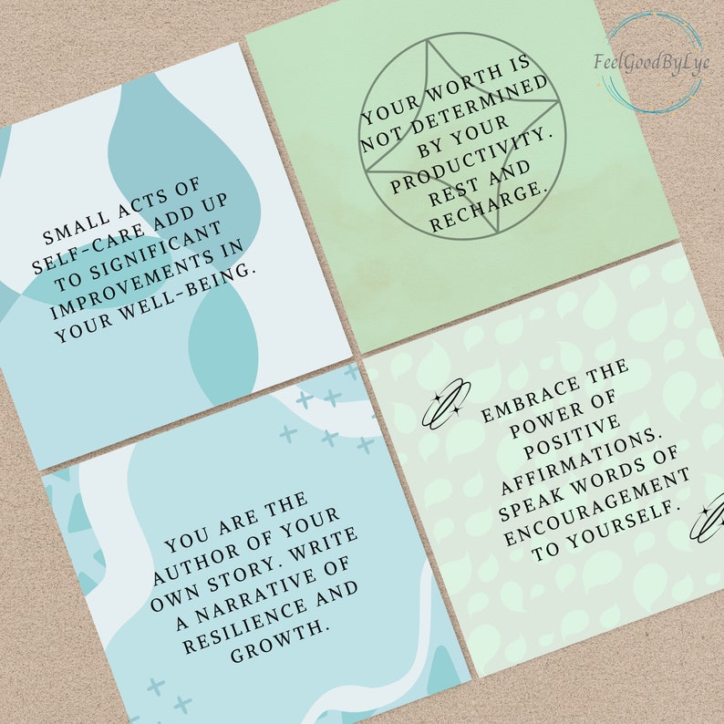 Mental Health Instagram Post Templates, Wellness Posts, Canva Templates ...