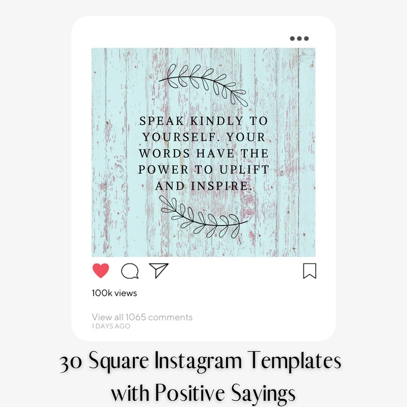Mental Health Instagram Post Templates, Wellness Posts, Canva Templates ...