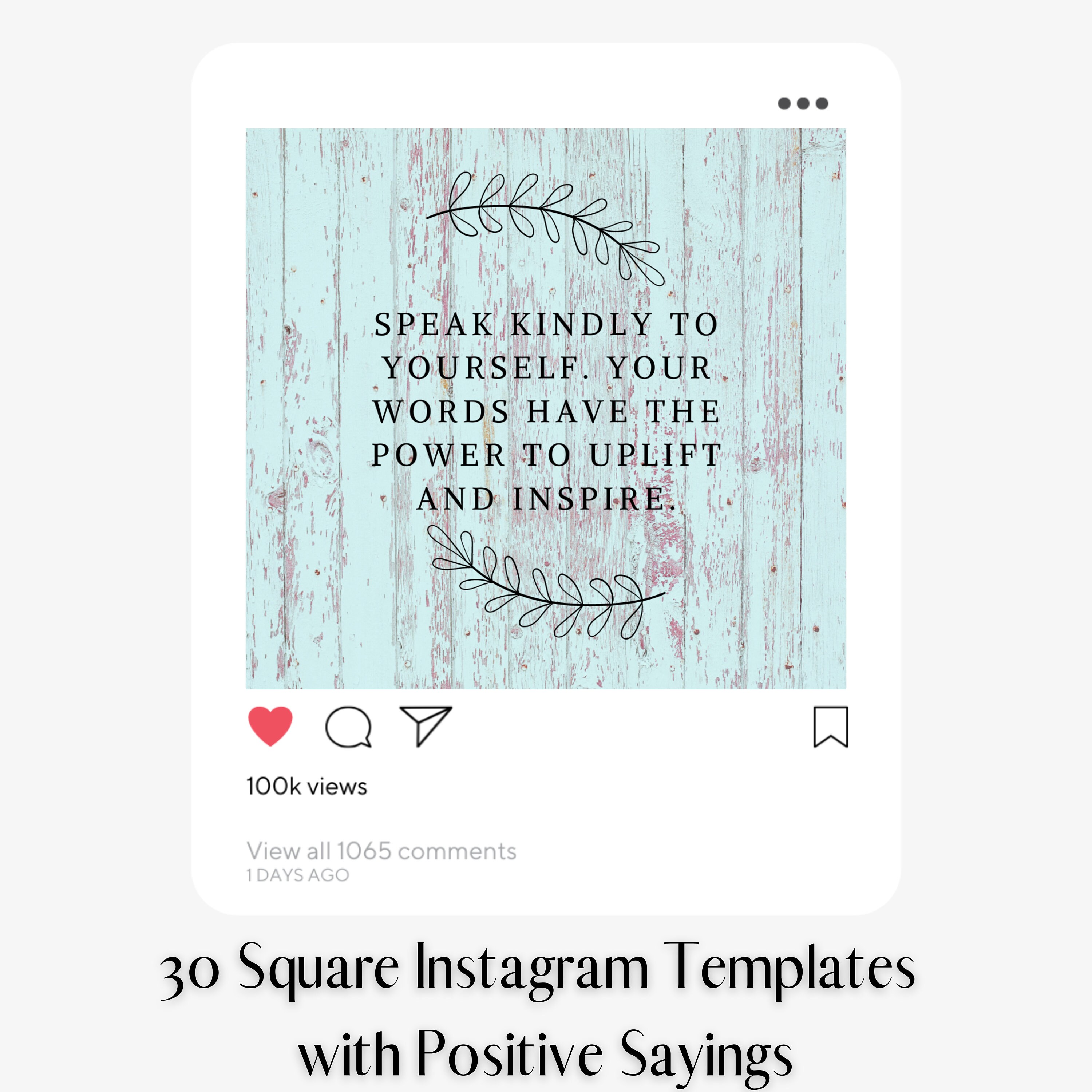 Mental Health Instagram Post Templates, Wellness Posts, Canva Templates ...