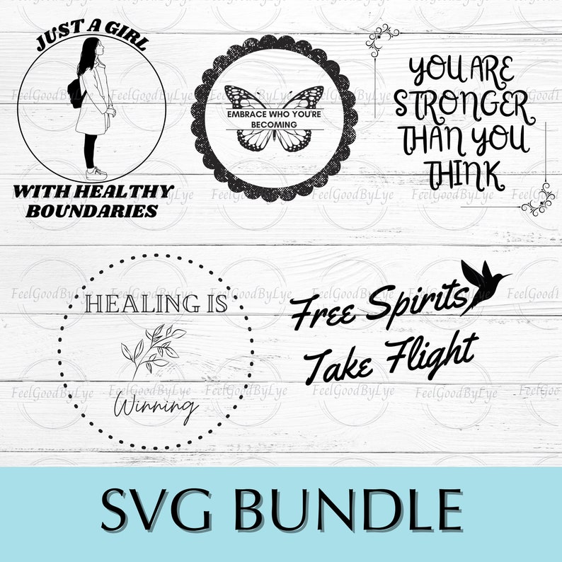 Positive Quotes Svg Bundle Svg Inspirational Quotes Svg Bundle - Etsy