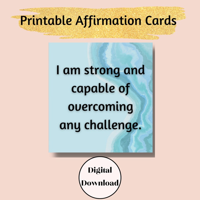 Printable Affirmation Cards Printable Kindness Cards Daily Affirmations ...
