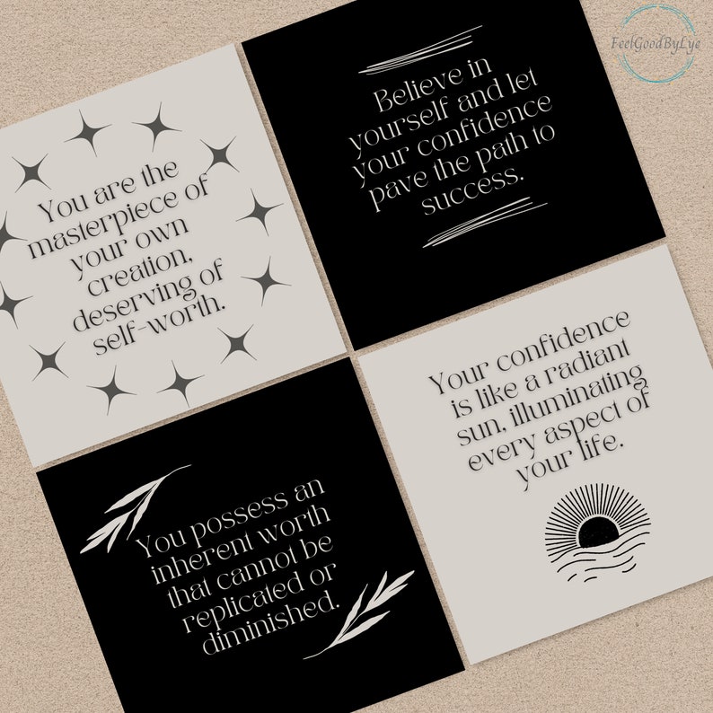 Minimal Mental Health Instagram Post Templates, Wellness Posts, Canva ...