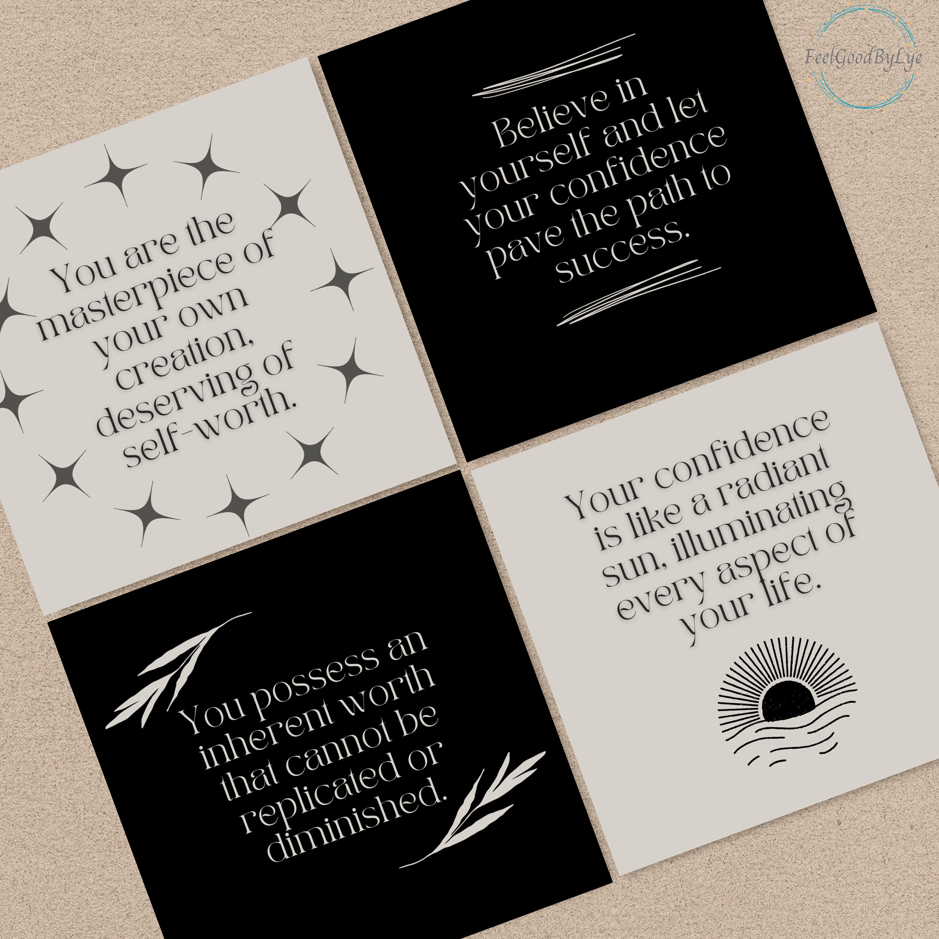 Minimal Mental Health Instagram Post Templates, Wellness Posts, Canva ...