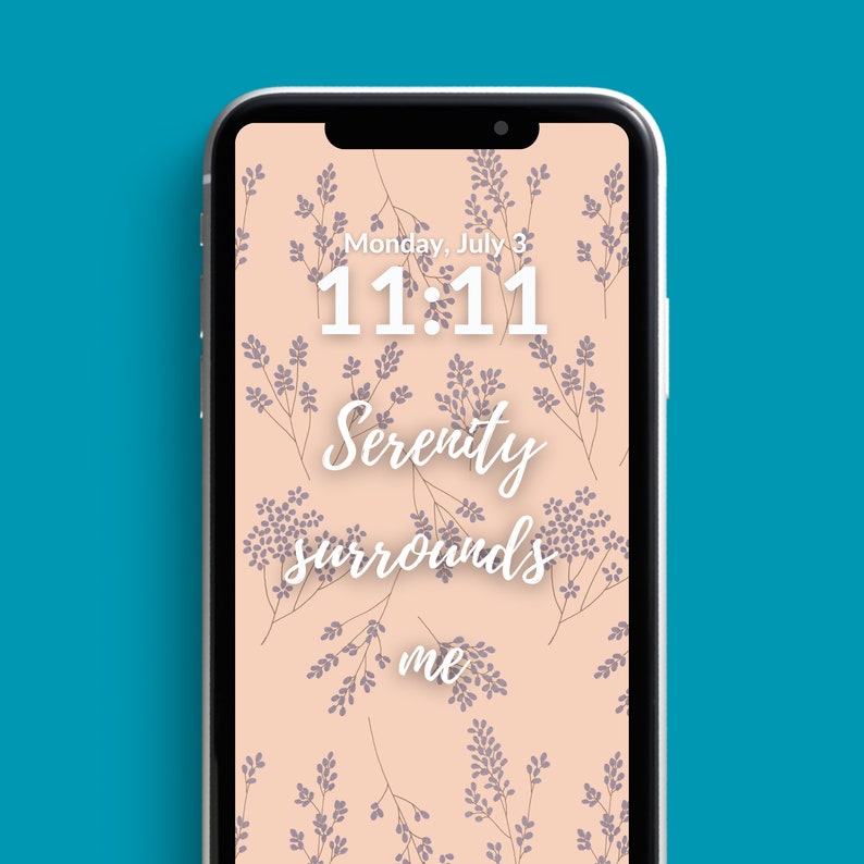 Inspirational Phone Wallpaper Digital Download, Affirmation Wallpaper ...