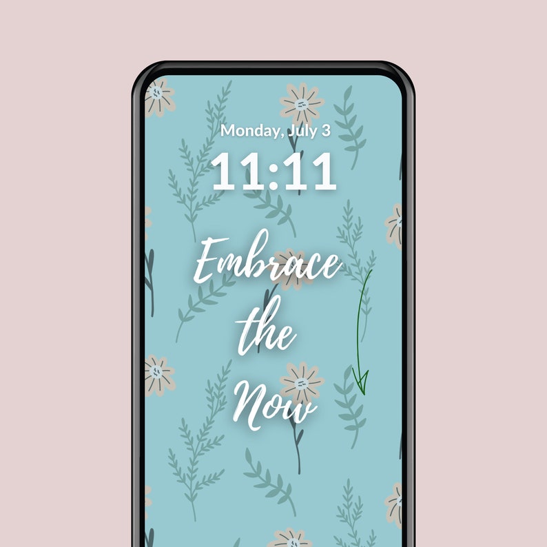 Inspirational Phone Wallpaper Digital Download, Affirmation Wallpaper ...