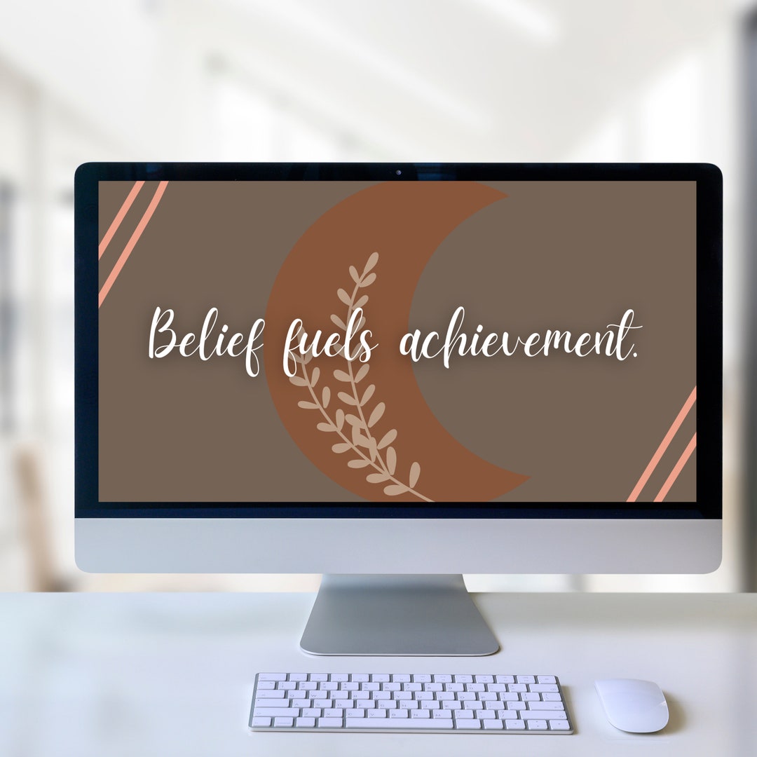 Boho Quote Desktop Wallpaper, Art Deco Wallpaper, Inspirational Quotes ...