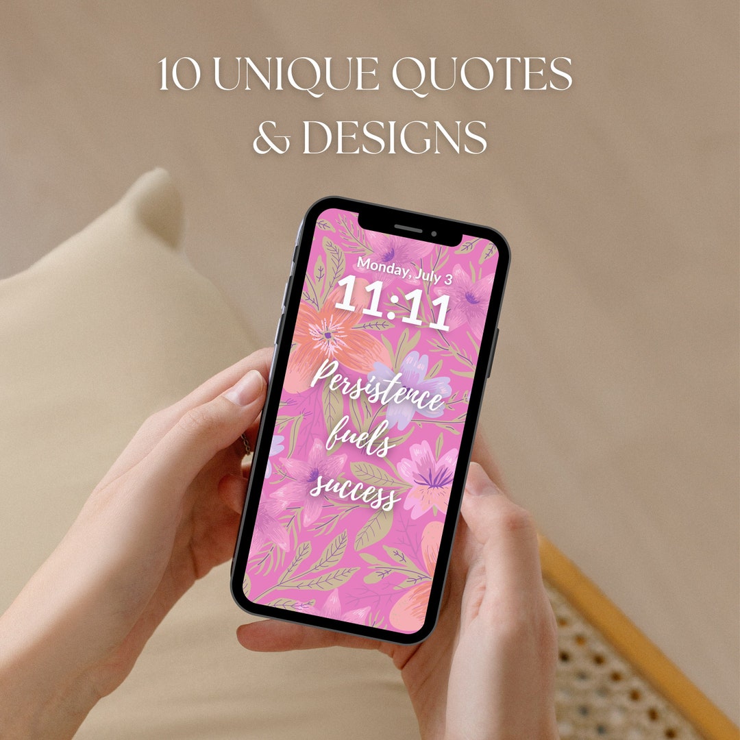 Inspirational Phone Wallpaper Digital Download, Affirmation Wallpaper ...