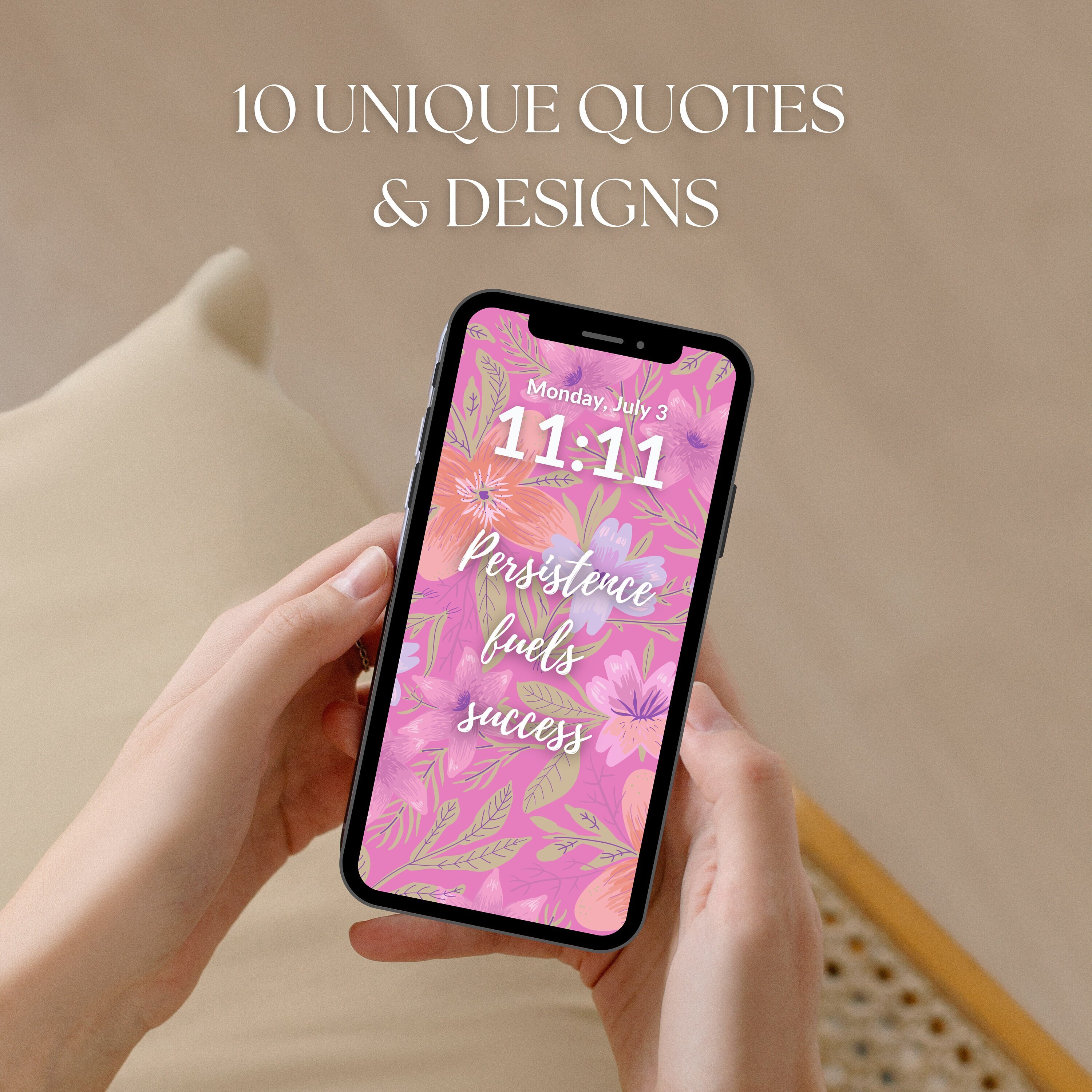 Inspirational Phone Wallpaper Digital Download, Affirmation Wallpaper ...