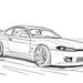 Digital Download/ Line Drawing Nissan 240sx Hatchback! Use as a Render ...