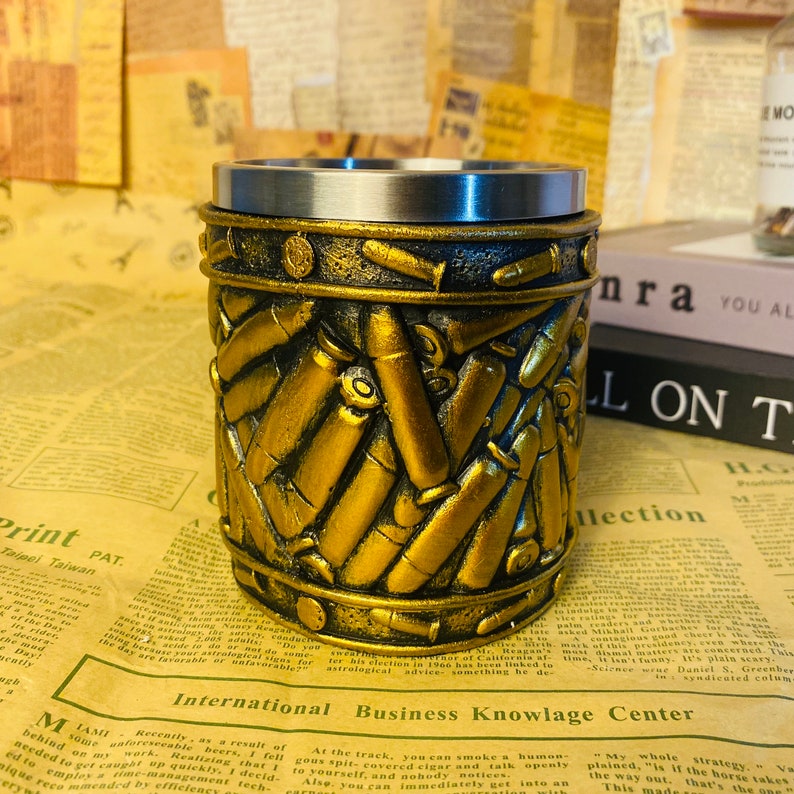 Pistol Grip Beer Mug: Stainless Steel Whiskey Glass - Etsy