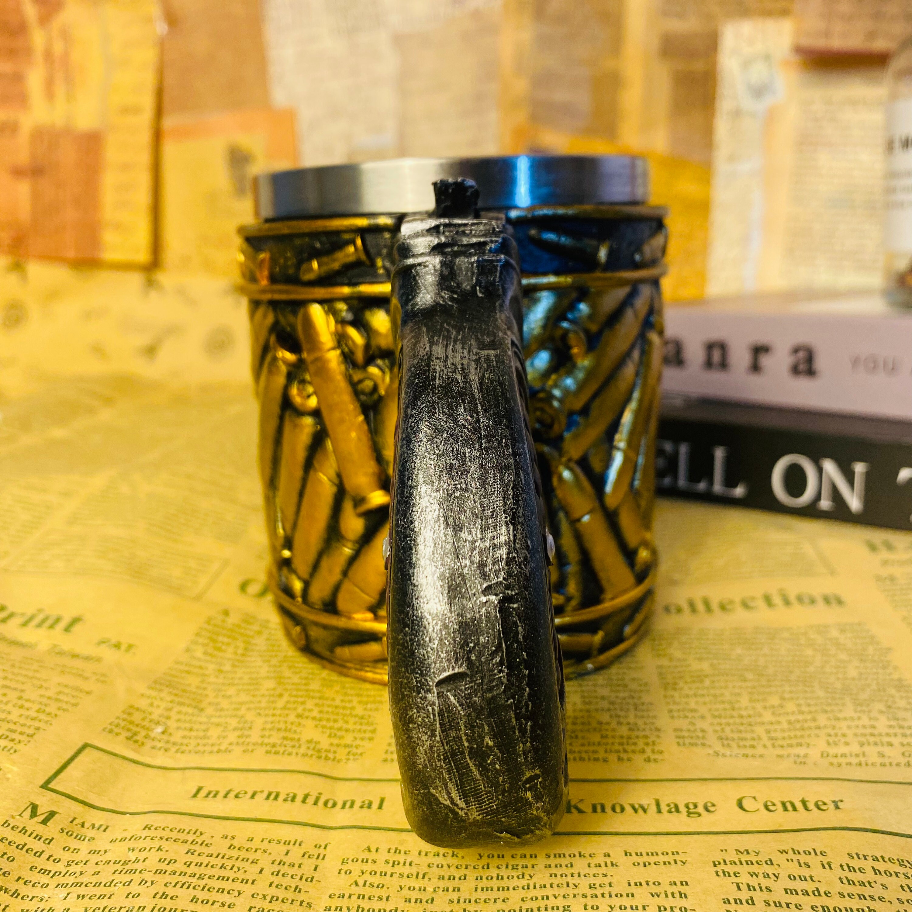 Pistol Grip Beer Mug: Stainless Steel Whiskey Glass - Etsy