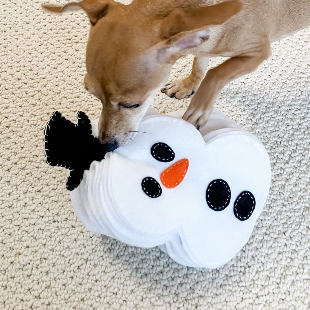 Snuffle Dog Toy Snowman, Digital Download PDF Pattern, DIY Craft, Treat ...