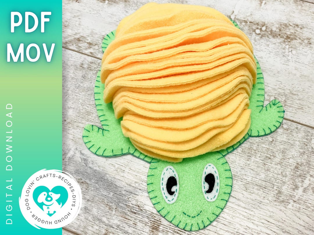 DIY Snuffle Toy Turtle, Snuffle Ball Toy, Digital Download PDF Pattern ...