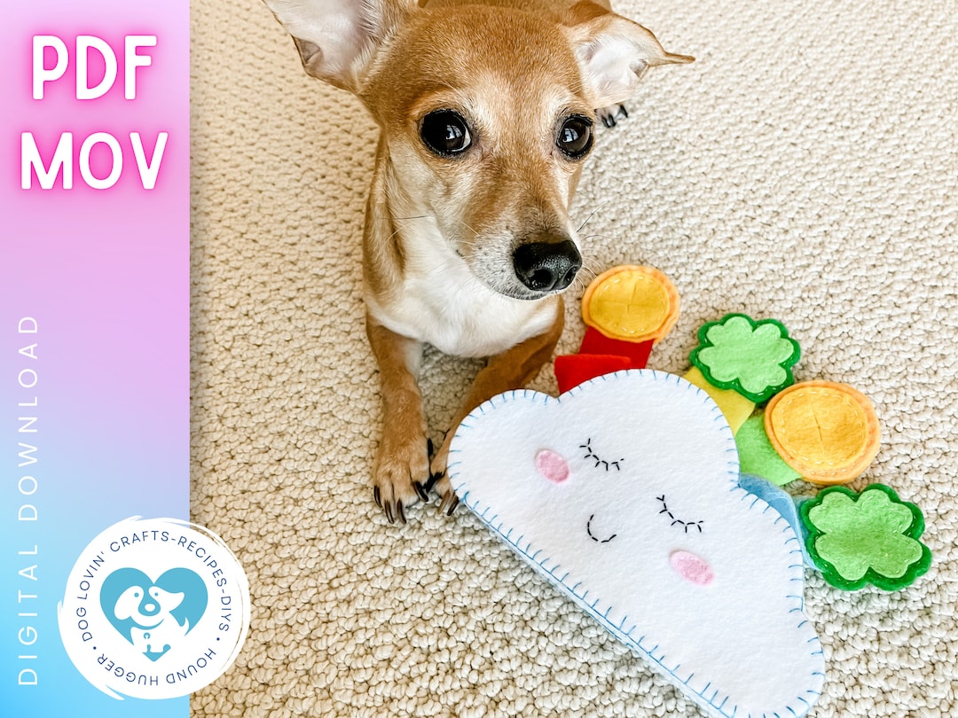 DIY Snuffle Dog Toy Rainbow Cloud, Snuffle Ball Toy, Digital Download ...