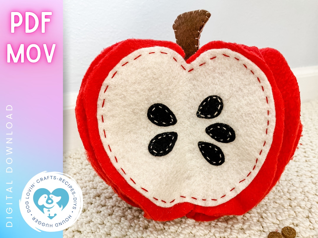 DIY Snuffle Dog Toy Apple, Snuffle Ball Toy, Digital Download PDF ...