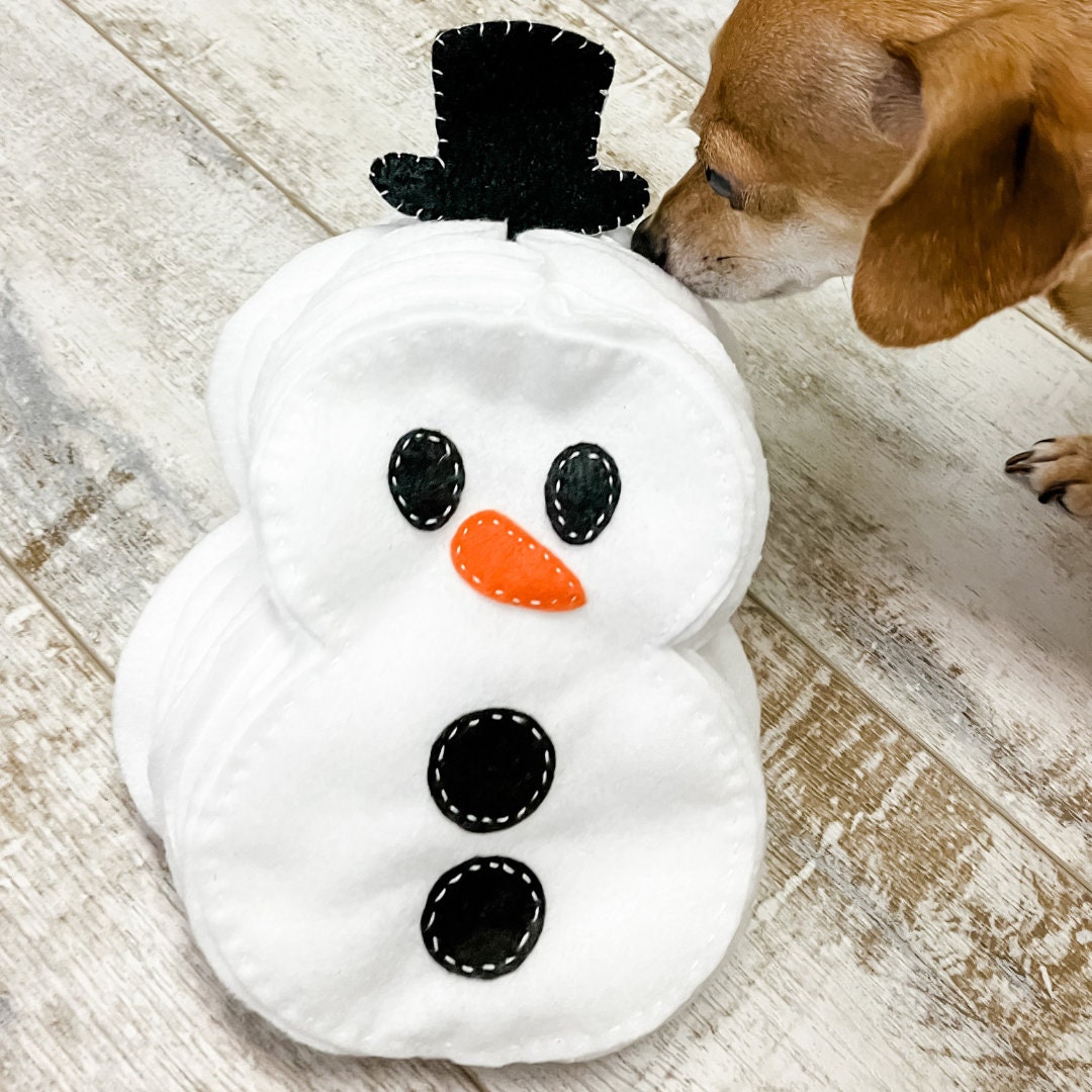 Snuffle Dog Toy Snowman, Digital Download PDF Pattern, DIY Craft, Treat ...