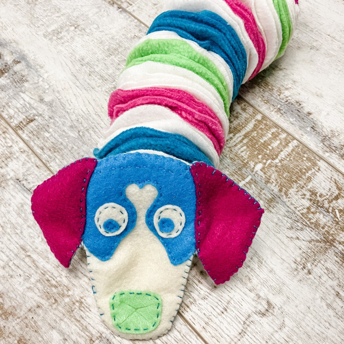 Snuffle Dog Toy Slinky Dog, Digital Download PDF Pattern, DIY Craft ...