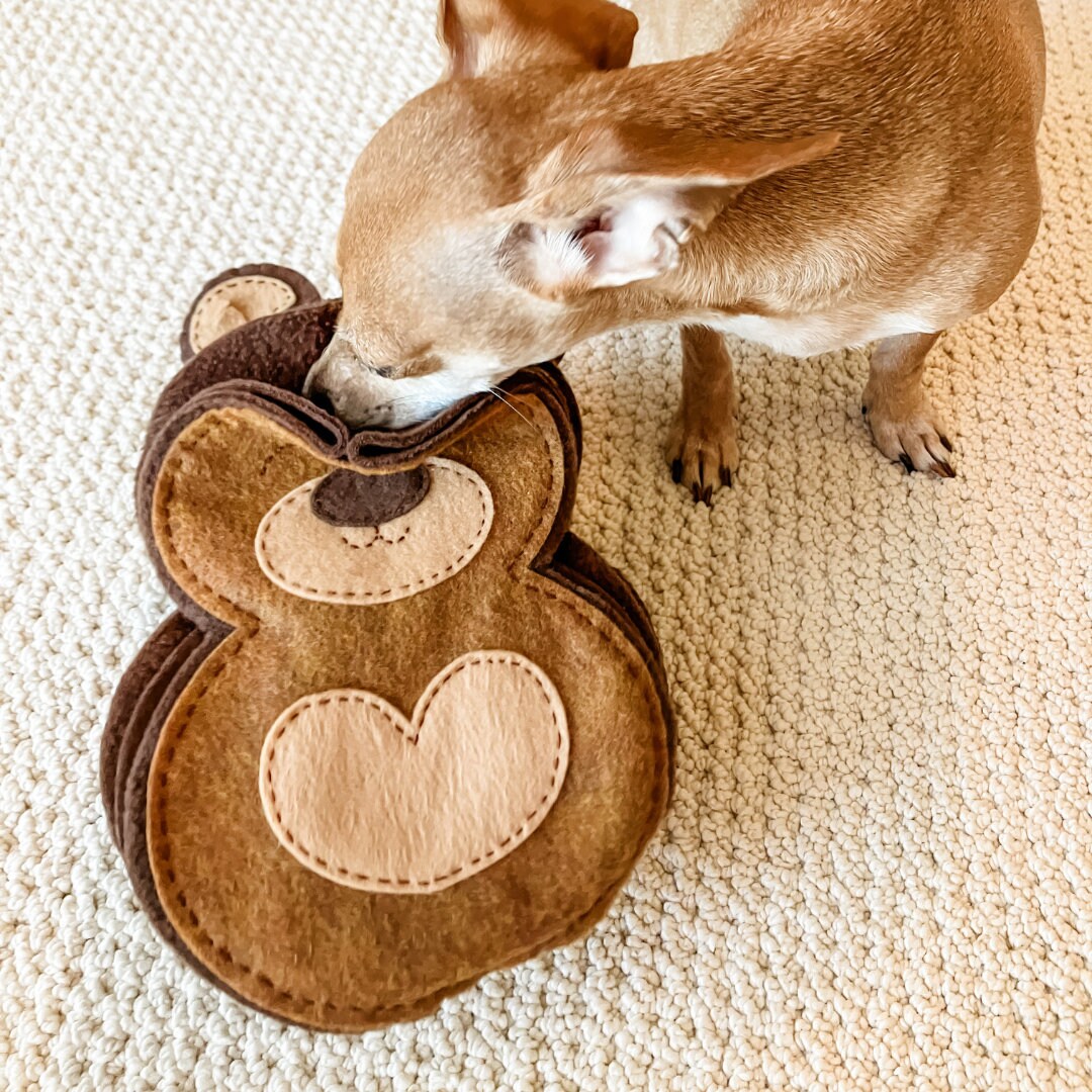 Snuffle Dog Toy Teddy Bear, Digital Download PDF Pattern, DIY Craft ...