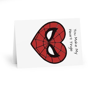 Spider-man Heart Valentines Card - Etsy