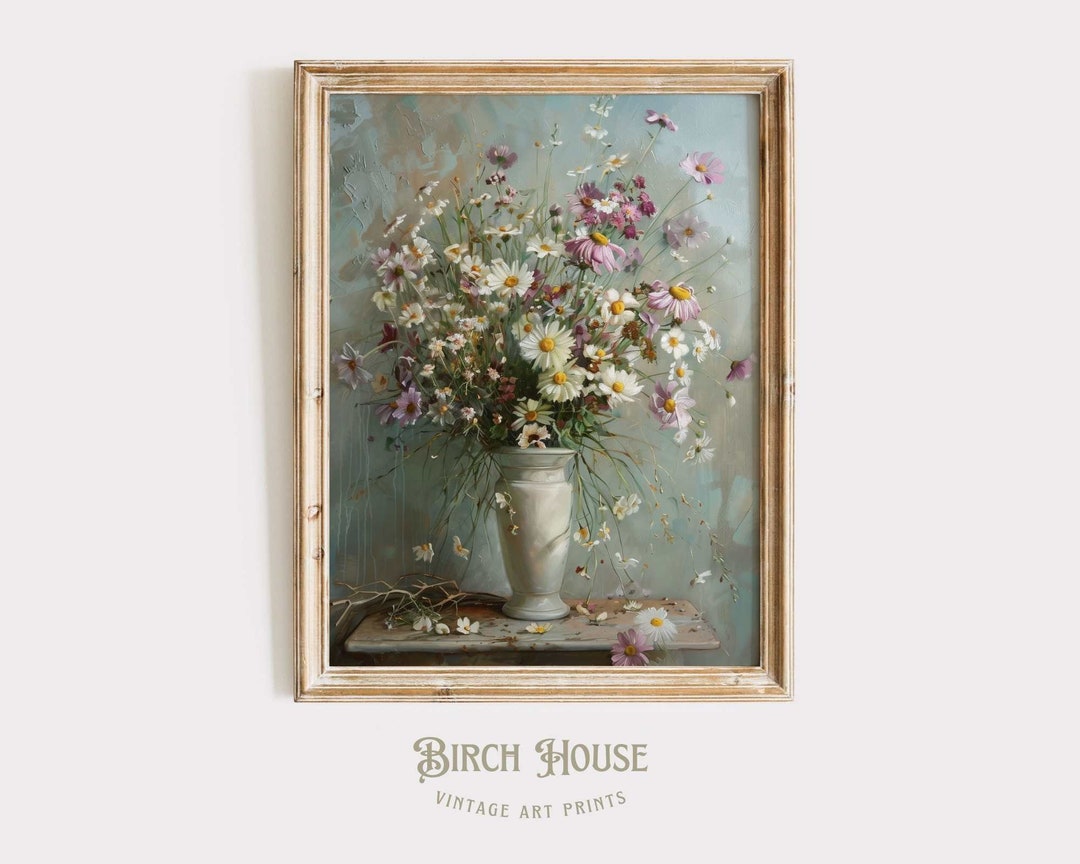 April Custom Birth Month Flower Wall Art | Birth Flower Print April ...