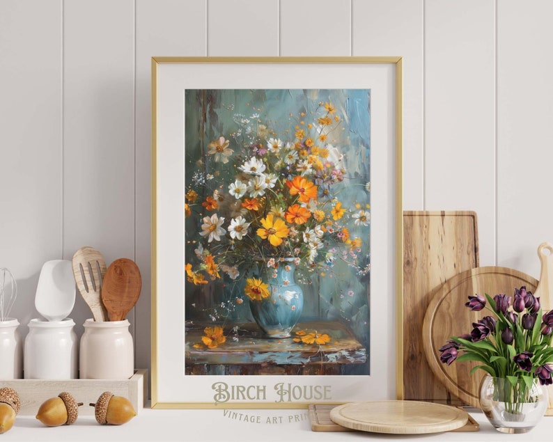 October Birth Month Flower Wall Art Custom Birth Flower Print Marigold ...