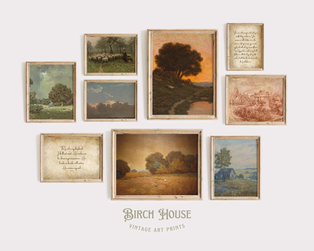 Christian Faith Bible Wall Art Bible Verse Print Psalm 23 Christian ...