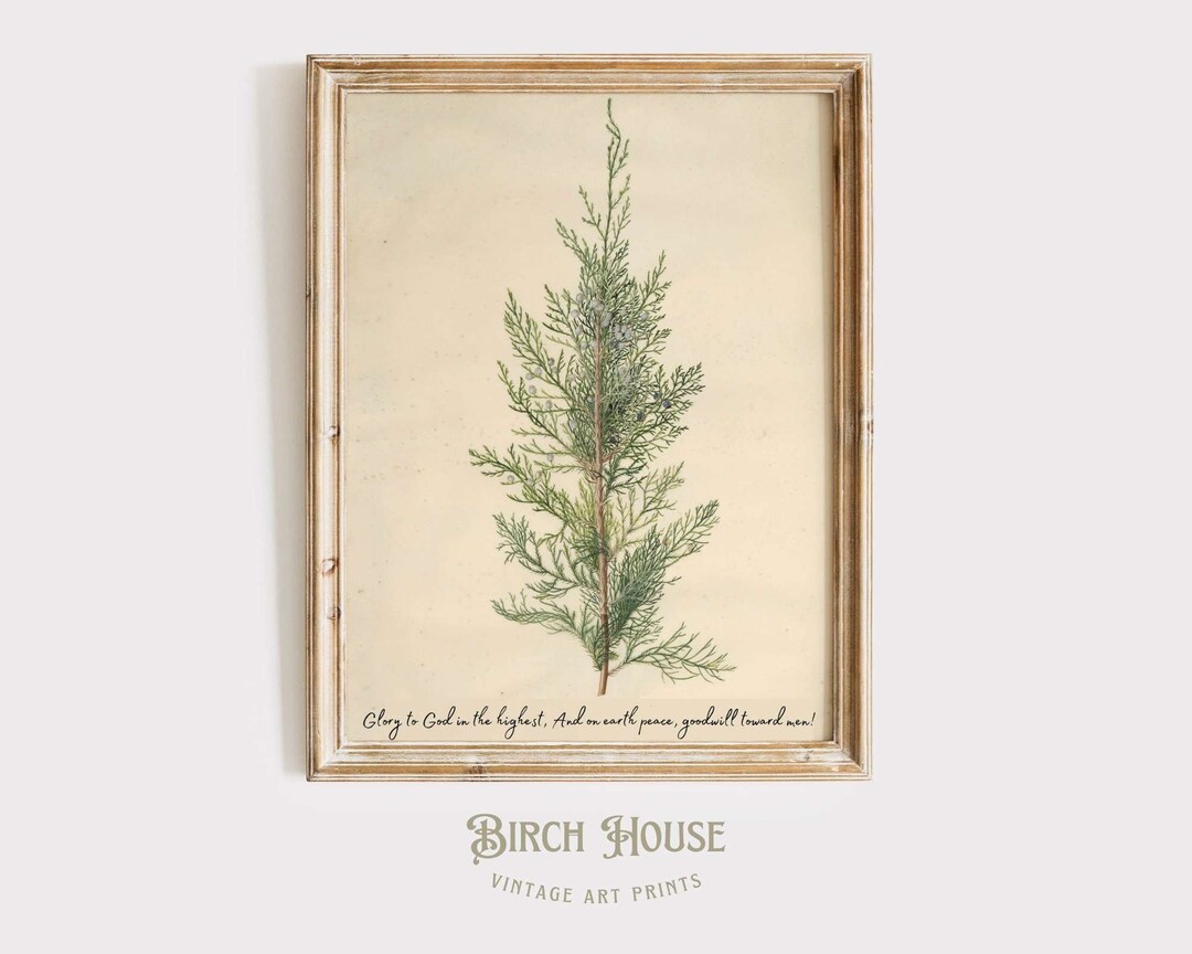 Christmas Art With Scripture Digital Art Download Juniper - Etsy