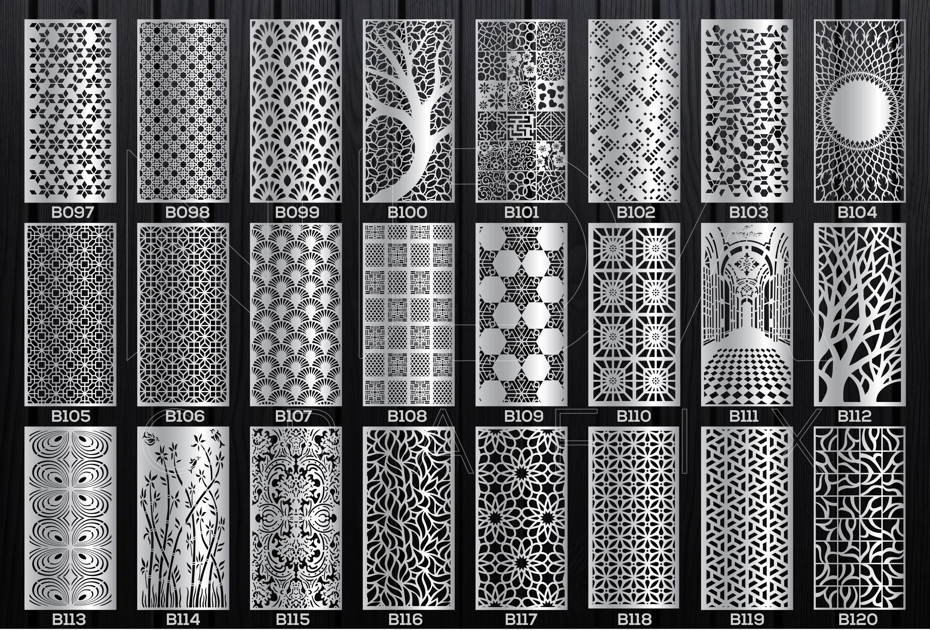 240 DXF Patterns File & Catalog PDF | Cnc File | Panel Templates ...