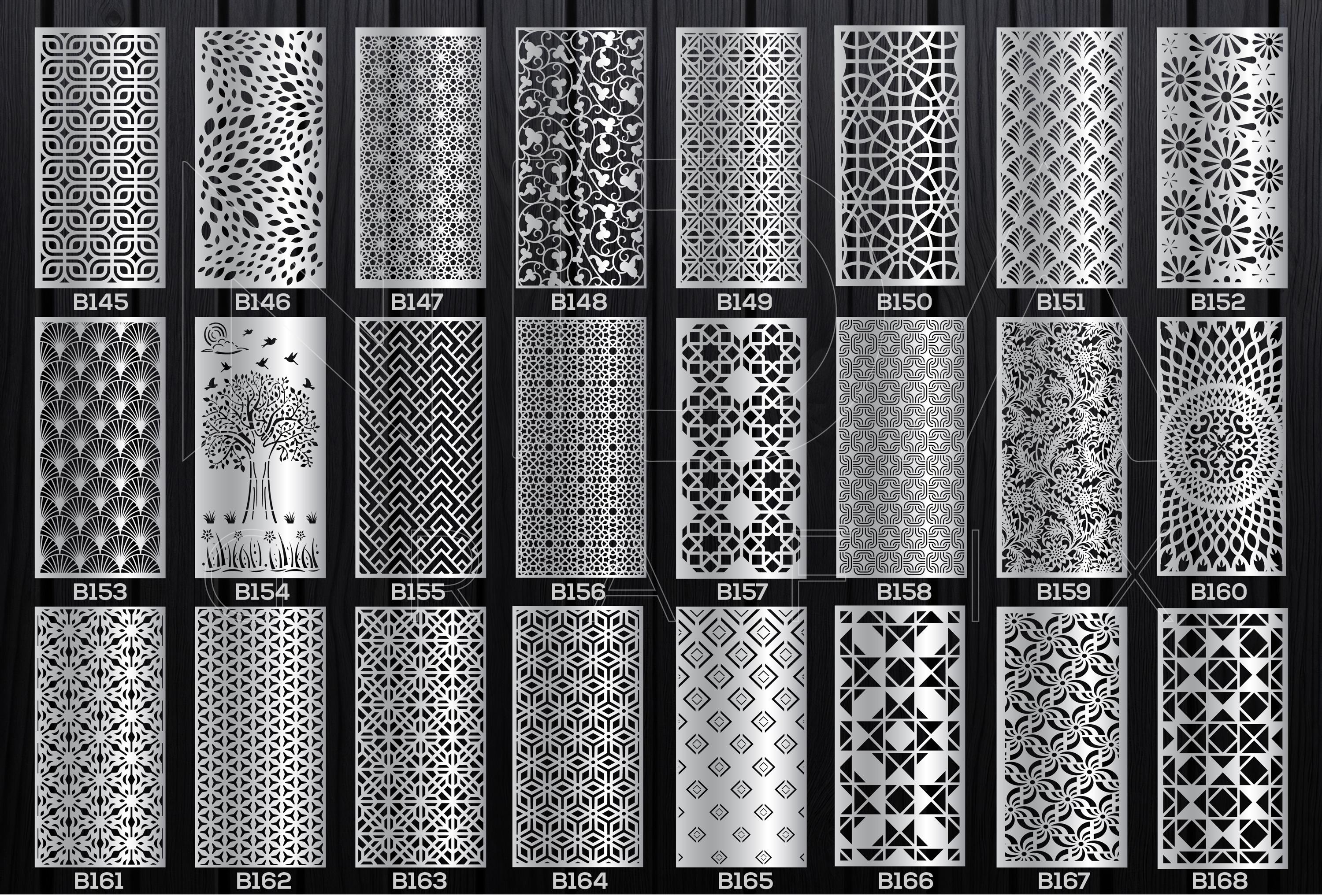 240 DXF Patterns File & Catalog PDF | Cnc File | Panel Templates ...